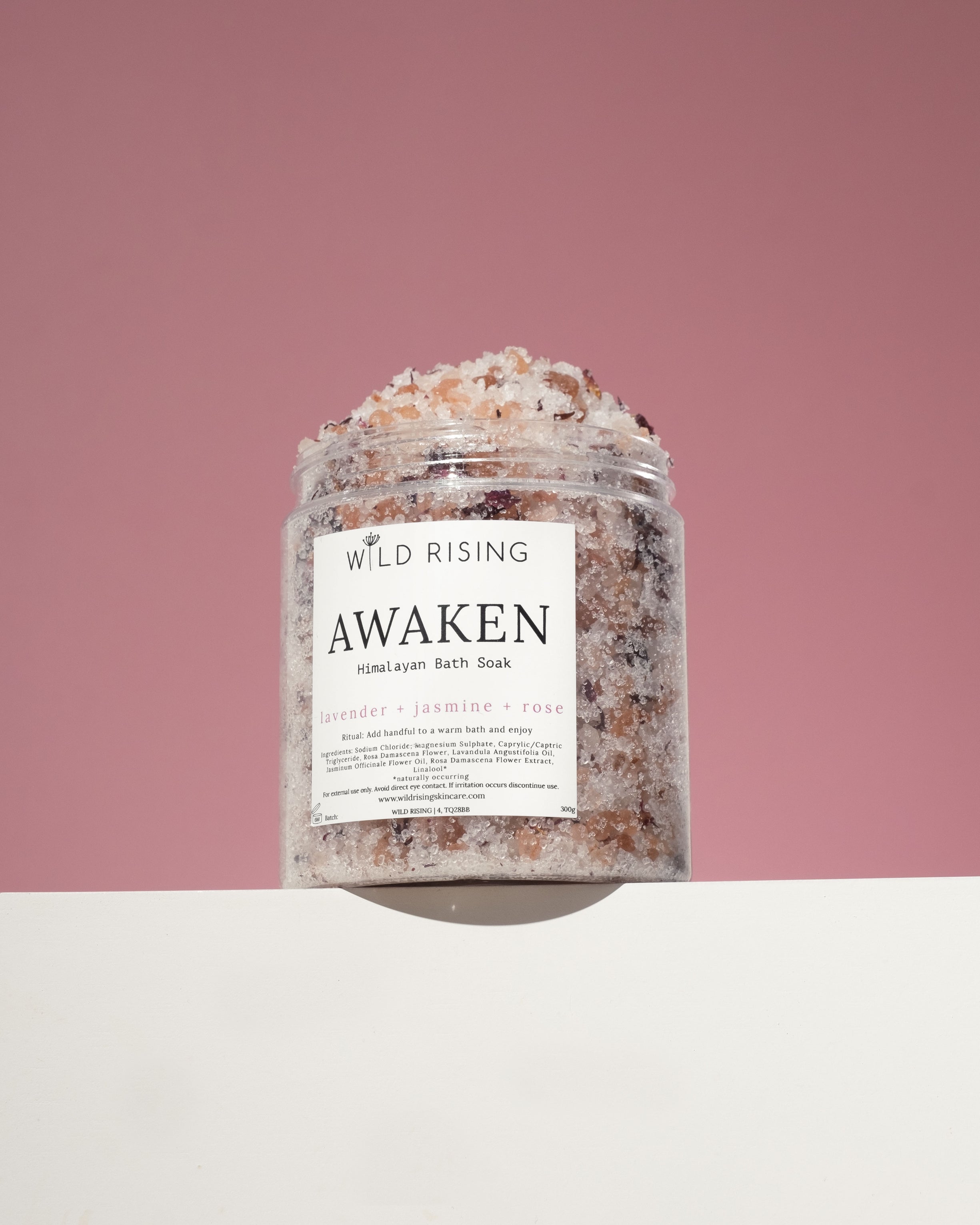 Lavender, Jasmine and Rose Pink Himalayan Bath Salts – Wild Rising Skincare