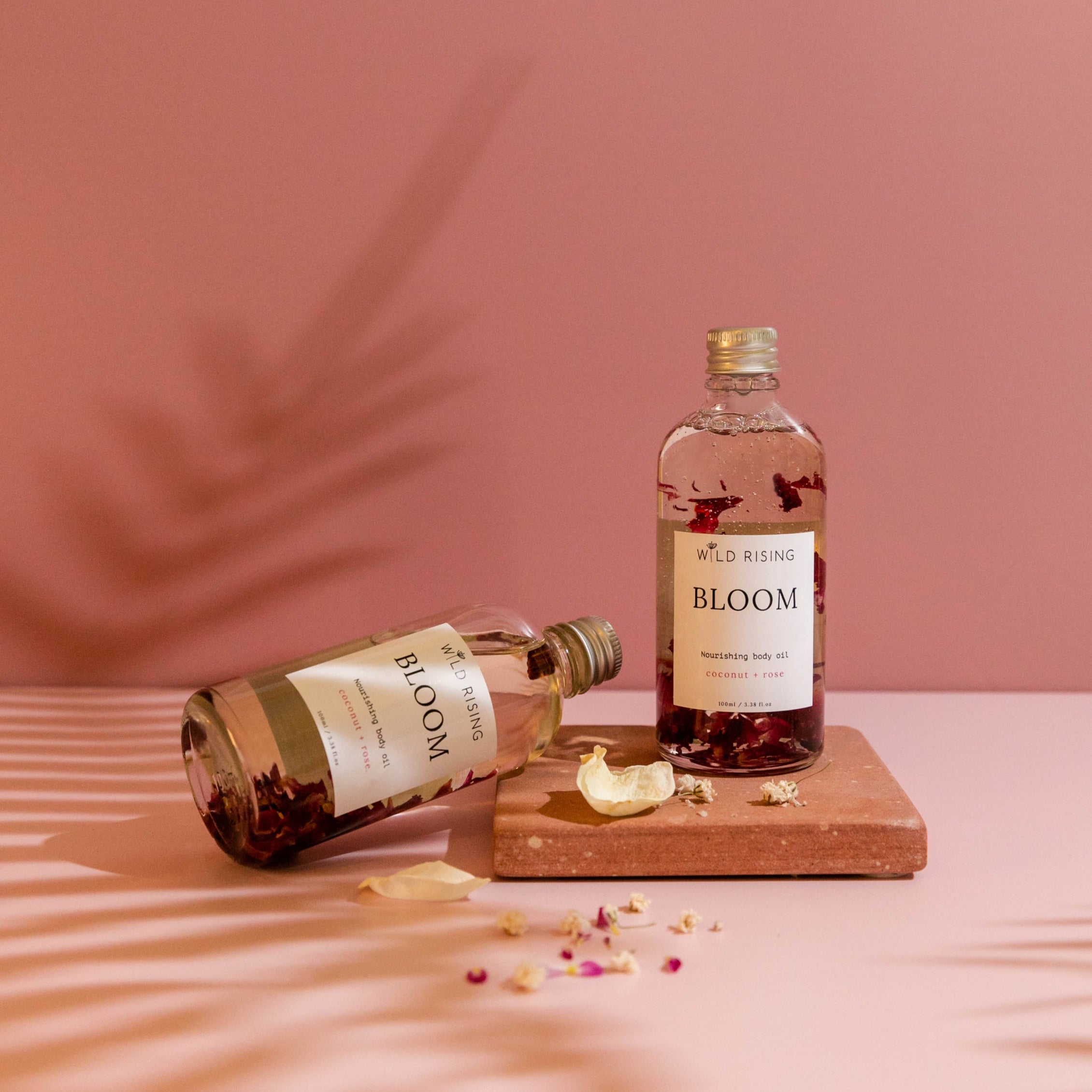 Bloom - Coconut and Rose Body Bath Oil – Wild Rising Skincare