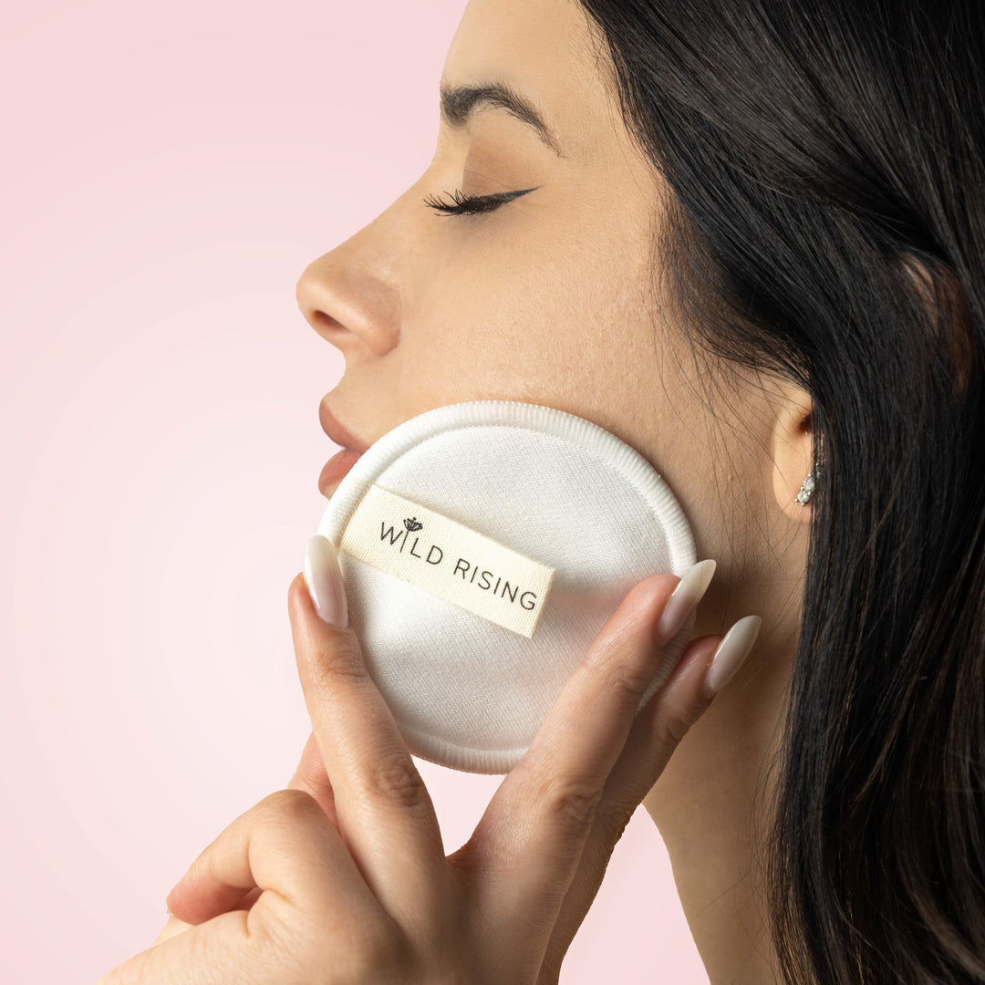 10 Organic Cotton Reusable Makeup Pads – Wild Rising Skincare